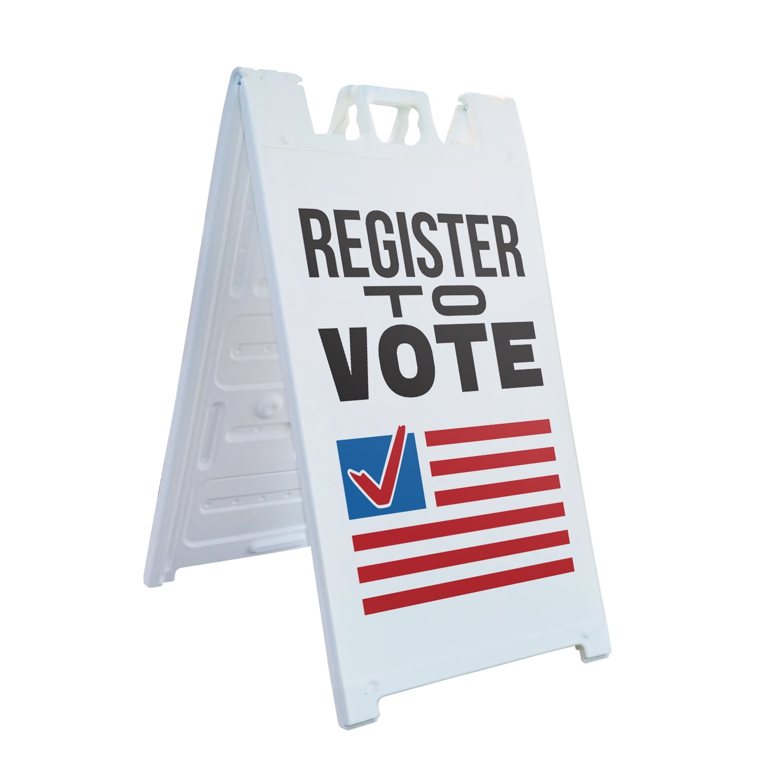 Register to Vote 24" x 36" Double Sided A-Frame Sidewalk Sign Includes ...