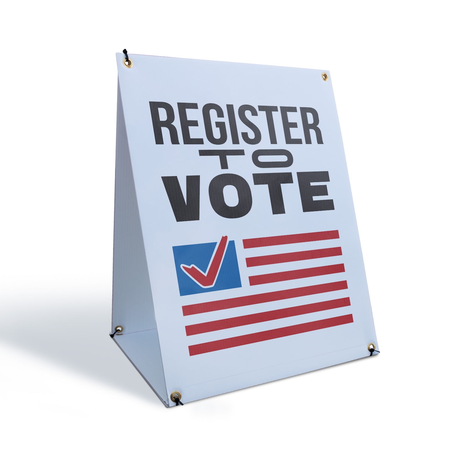 Register to Vote Sidewalk Sign 24 Inch x 36 Inch A-Frame Images On Both ...