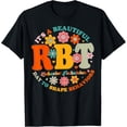 Registered Behavior Technician Vintage Rbt Behavior Flower T-Shirt ...
