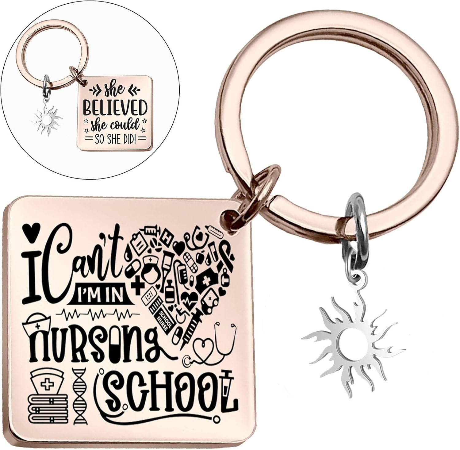 Registered Nurse Keychain Gifts for Women Nursing Graduation Gifts RN ...