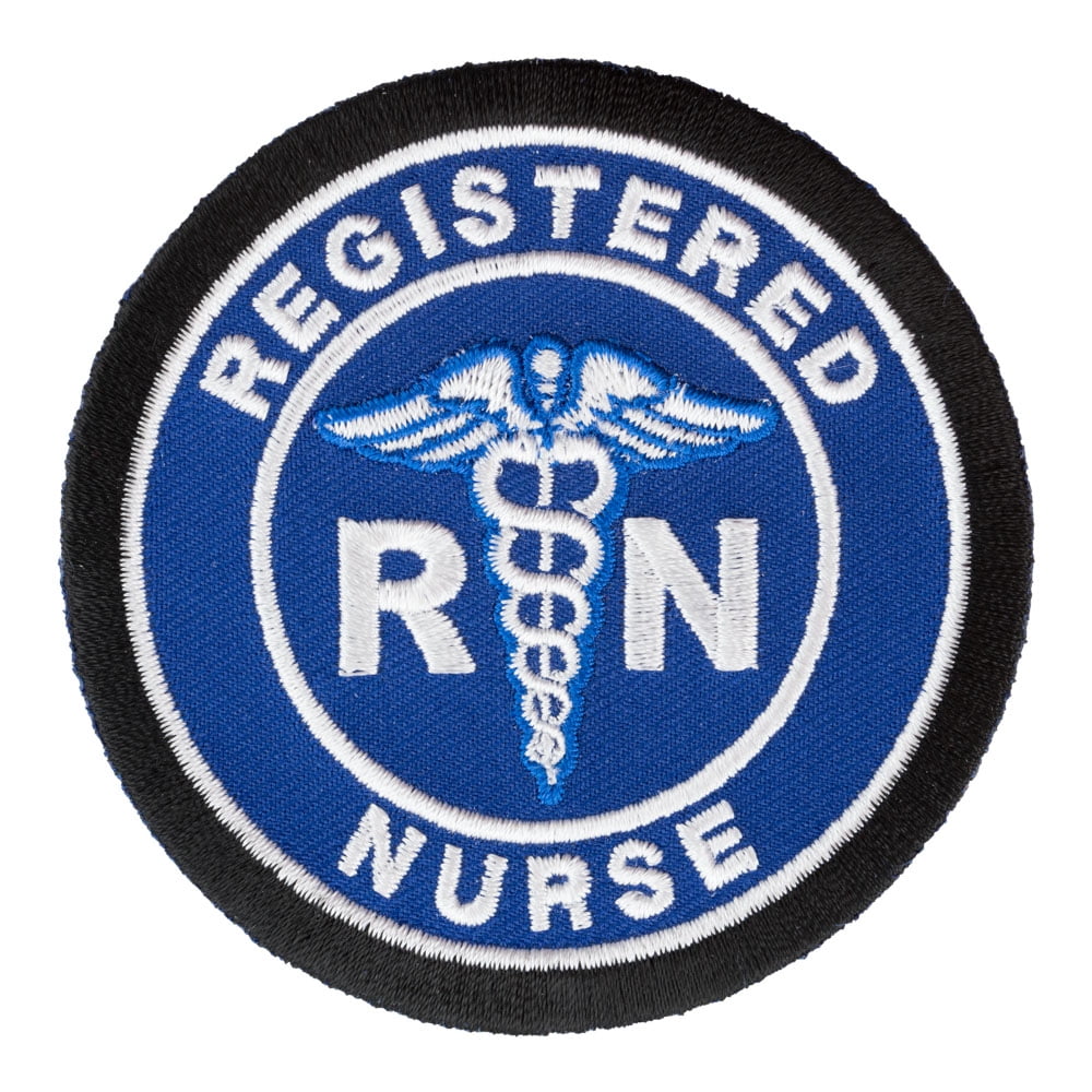 Registered Nurse Medical Symbol Blue Patch, Medical Patches - Walmart.com
