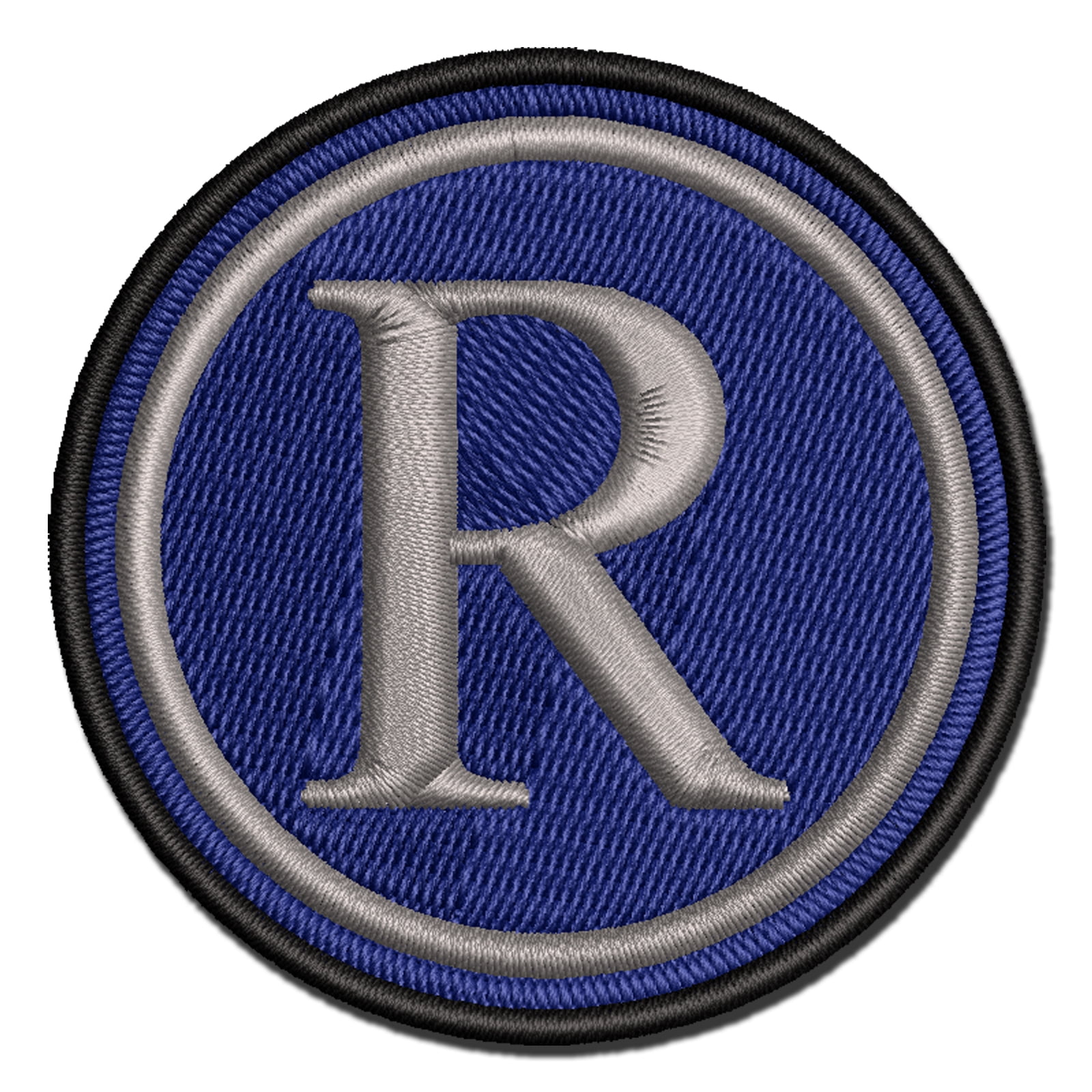 Registered Trademark Symbol Applique Multi-Color Embroidered Iron-On ...