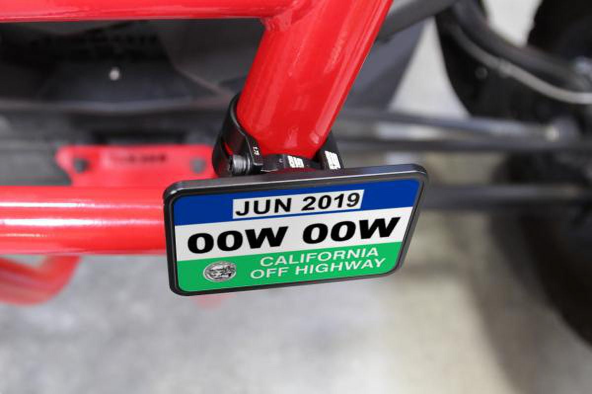 Registration Green Sticker Mounting Plate+2" Clamps for Can-Am ...