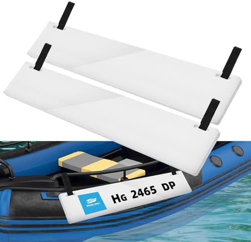Registration Number Plate for Inflatable Dinghy and Dinghy Boat,Plastic ...