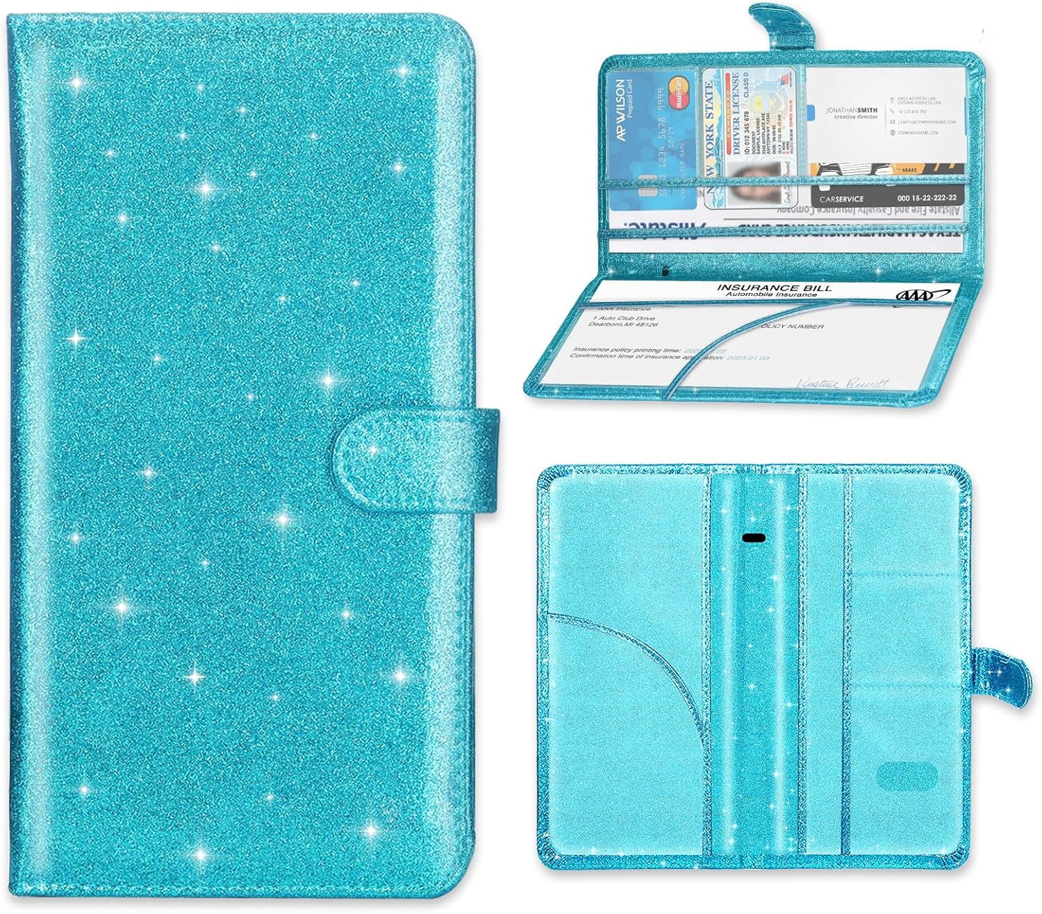 Registration and Card Holder, Document Holder for Cards, Driver License ...