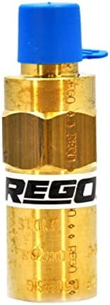 Rego 1/4" Relief Valve: Non-ASME, Tamper Resistant, Brass. 450 PSI, O2 ...