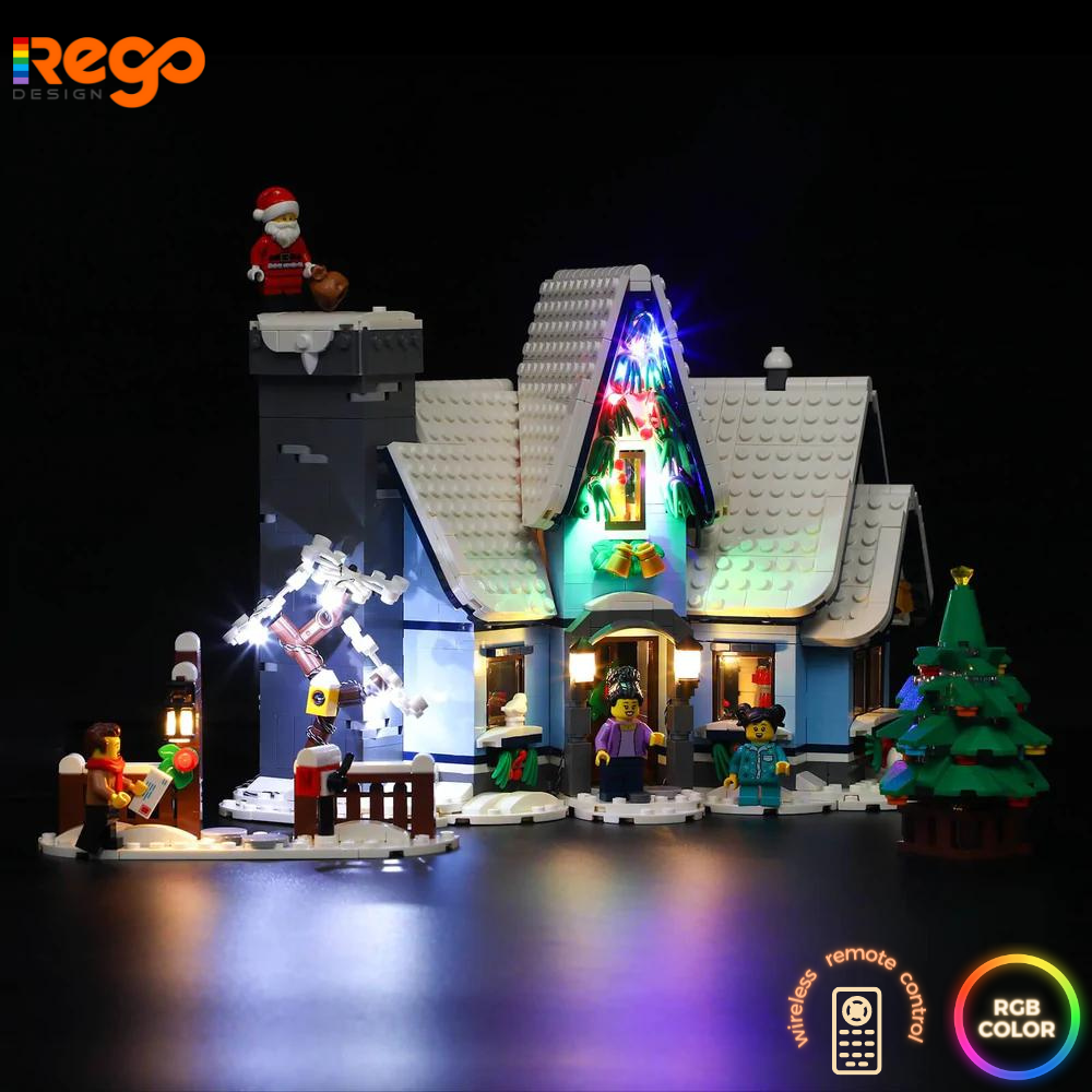 Rego Design LED Lighting Set for Lego 10293 Santa's Visit, Christmas ...