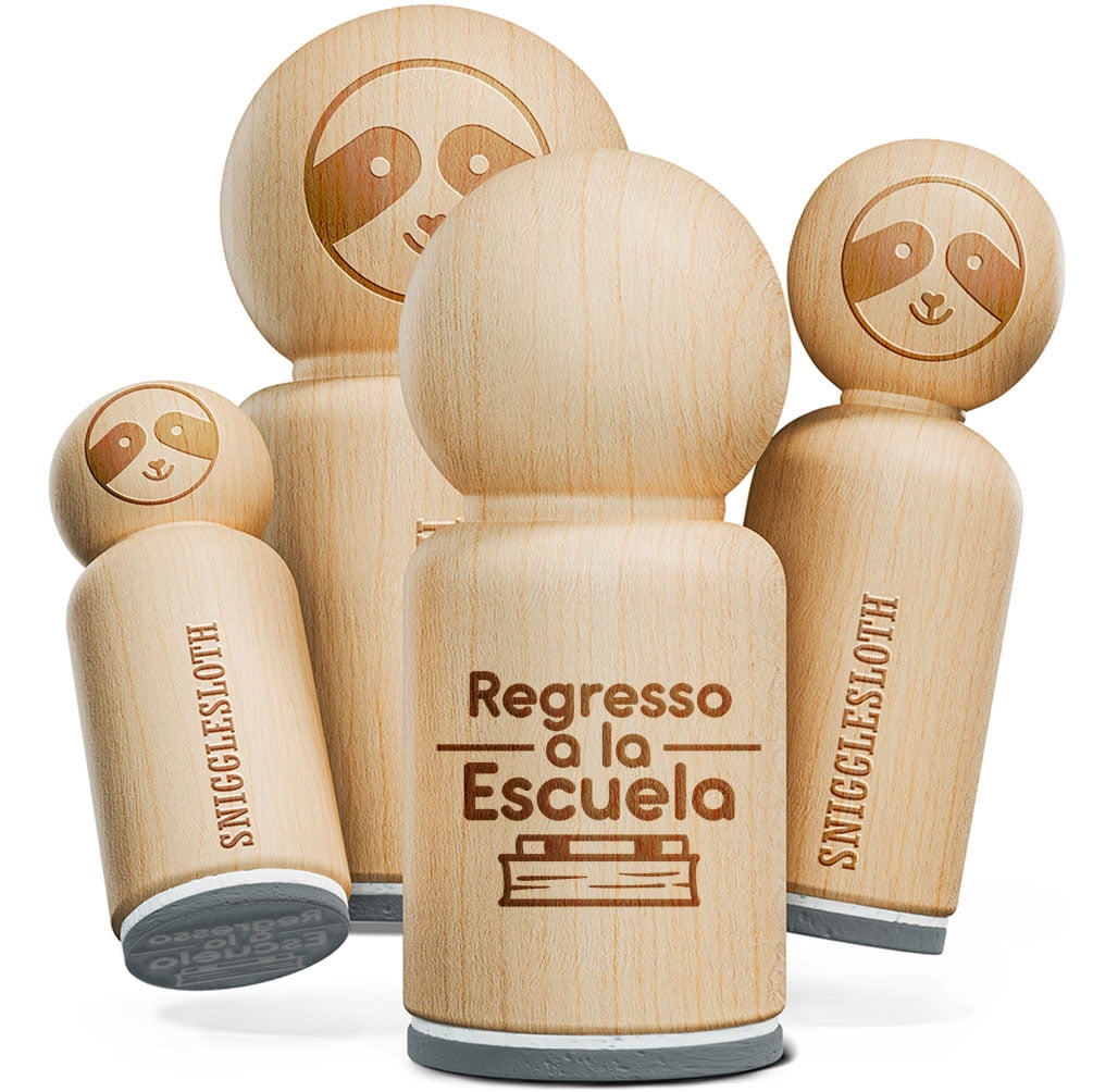 Regresso A La Escuela Spanish Back To School Books Teacher Stamp Rubber ...
