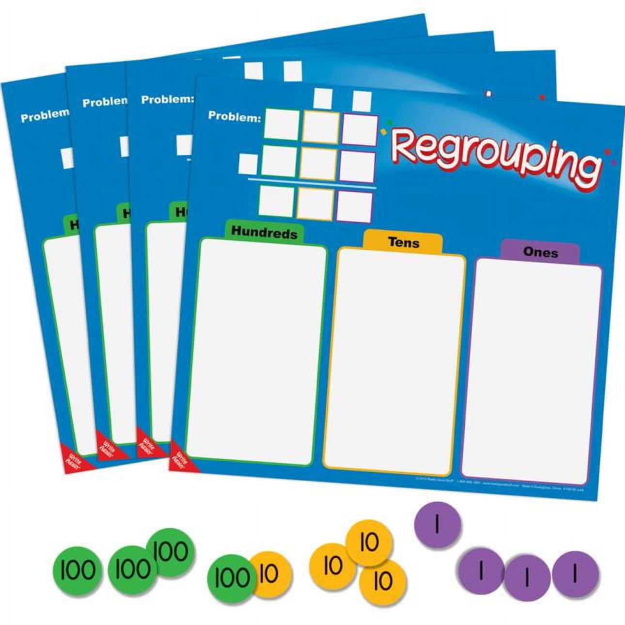 Regrouping Mats And Manipulatives Kit - 4 mats, 216 chips - Walmart.com