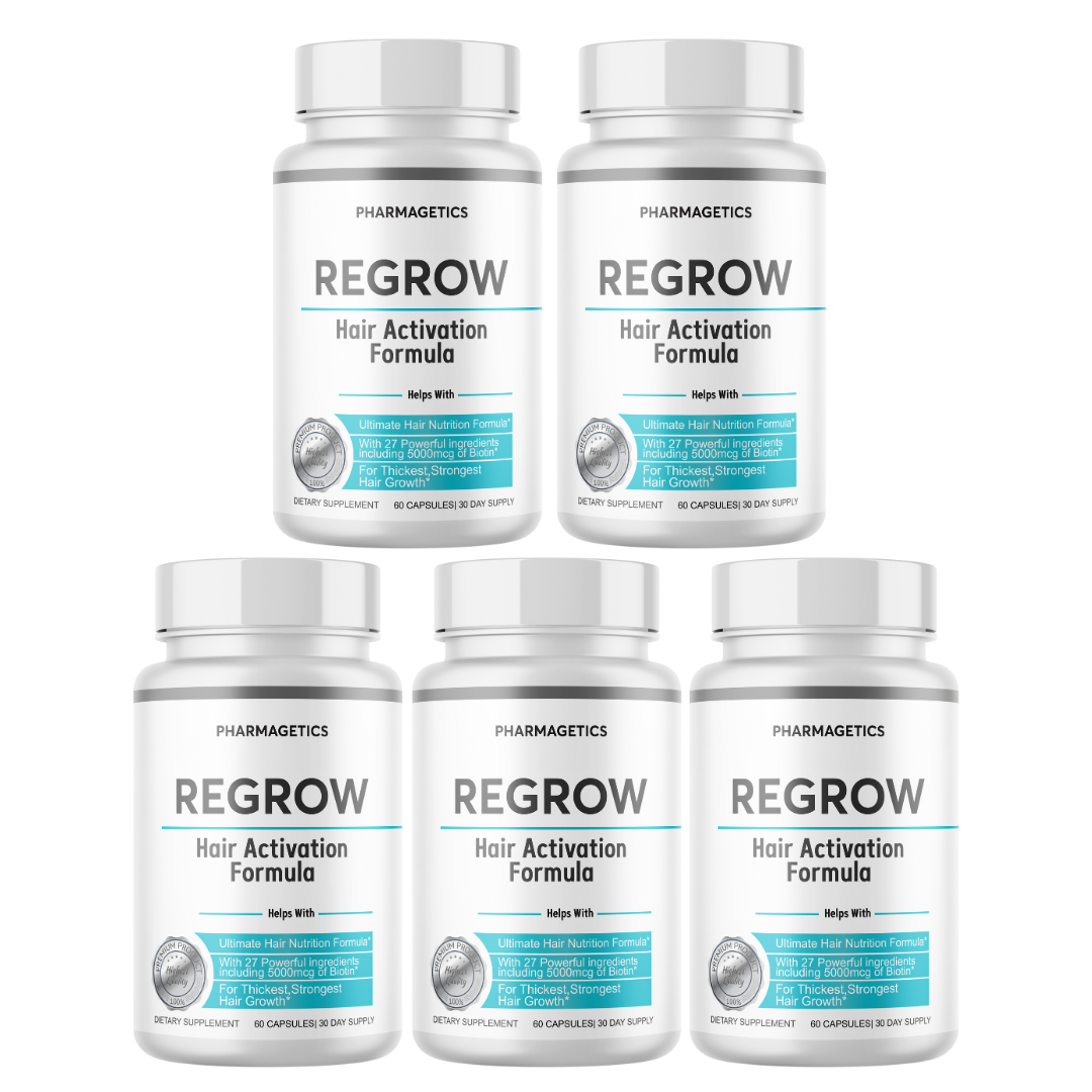 Regrow Hair Activation Formula - 5 Bottles 300 Capsules - Walmart.com