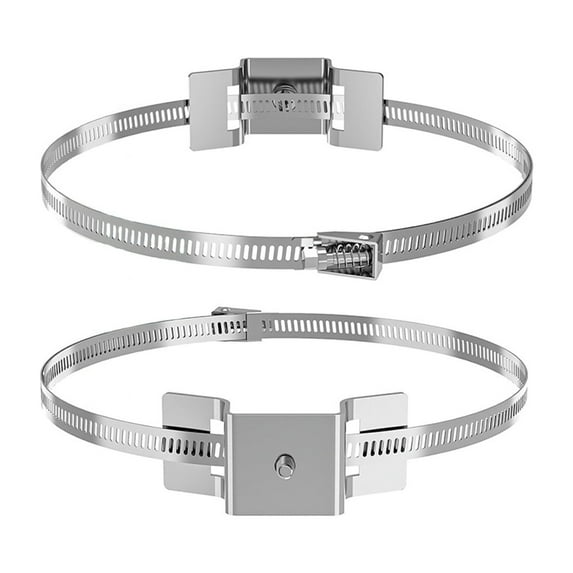 Regulable Poles Mounting Brackets Stainless Steel Sign Installation ...