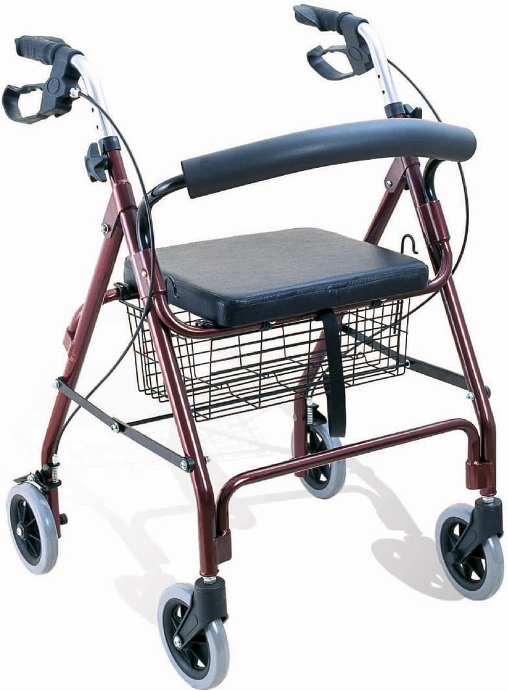 Regular Aluminum Rollator, Medical Roller, PVC Soft Seat, Walking Aid ...