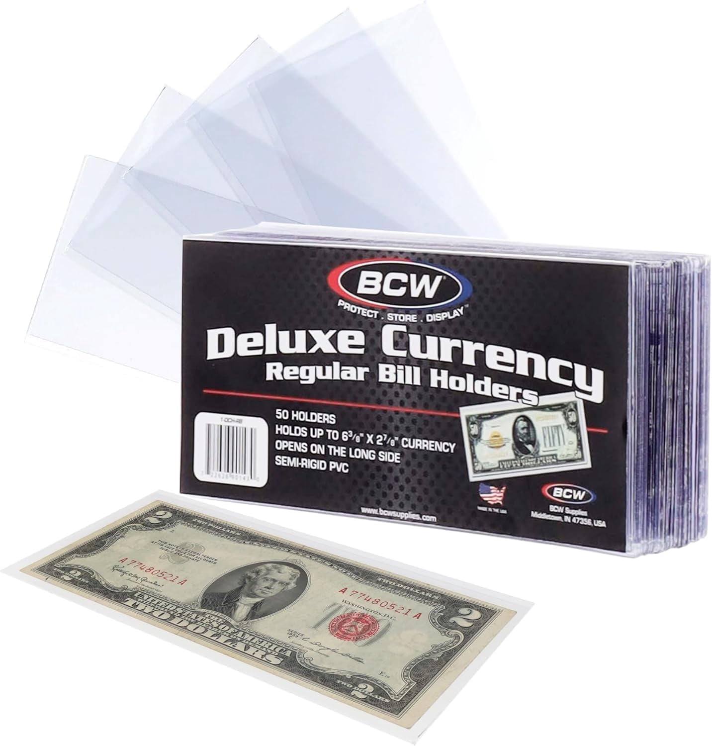Regular Bill Deluxe Currency Holders - 1ct | Deluxe Archival Safe Bill ...