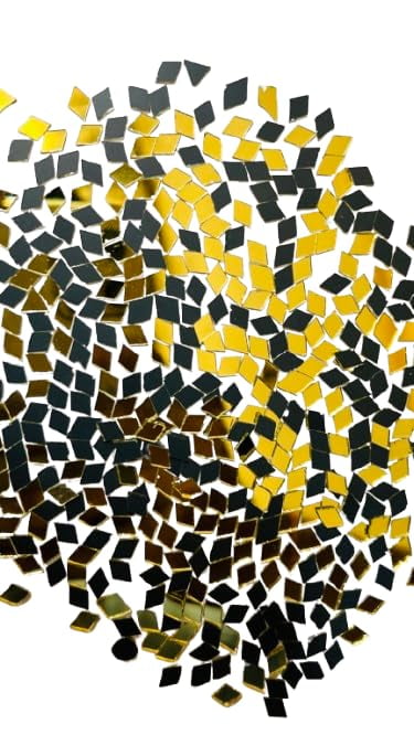 Regular Golden Diamond Shape Mirror for Jewellery MakingOther Craft ...