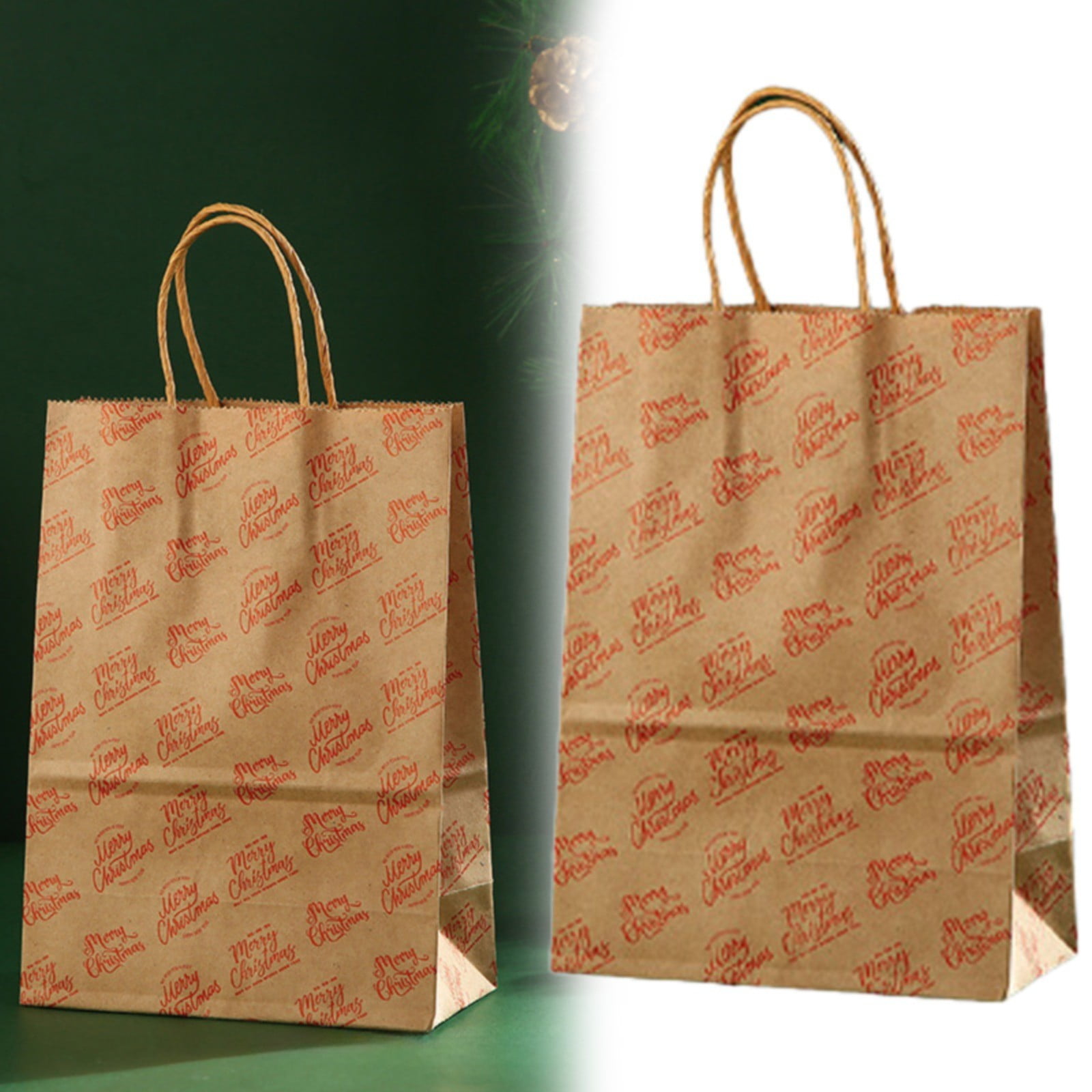 Regular Medium Sized Paper Bag With Handle Brown Cowhide Bag Grocery ...