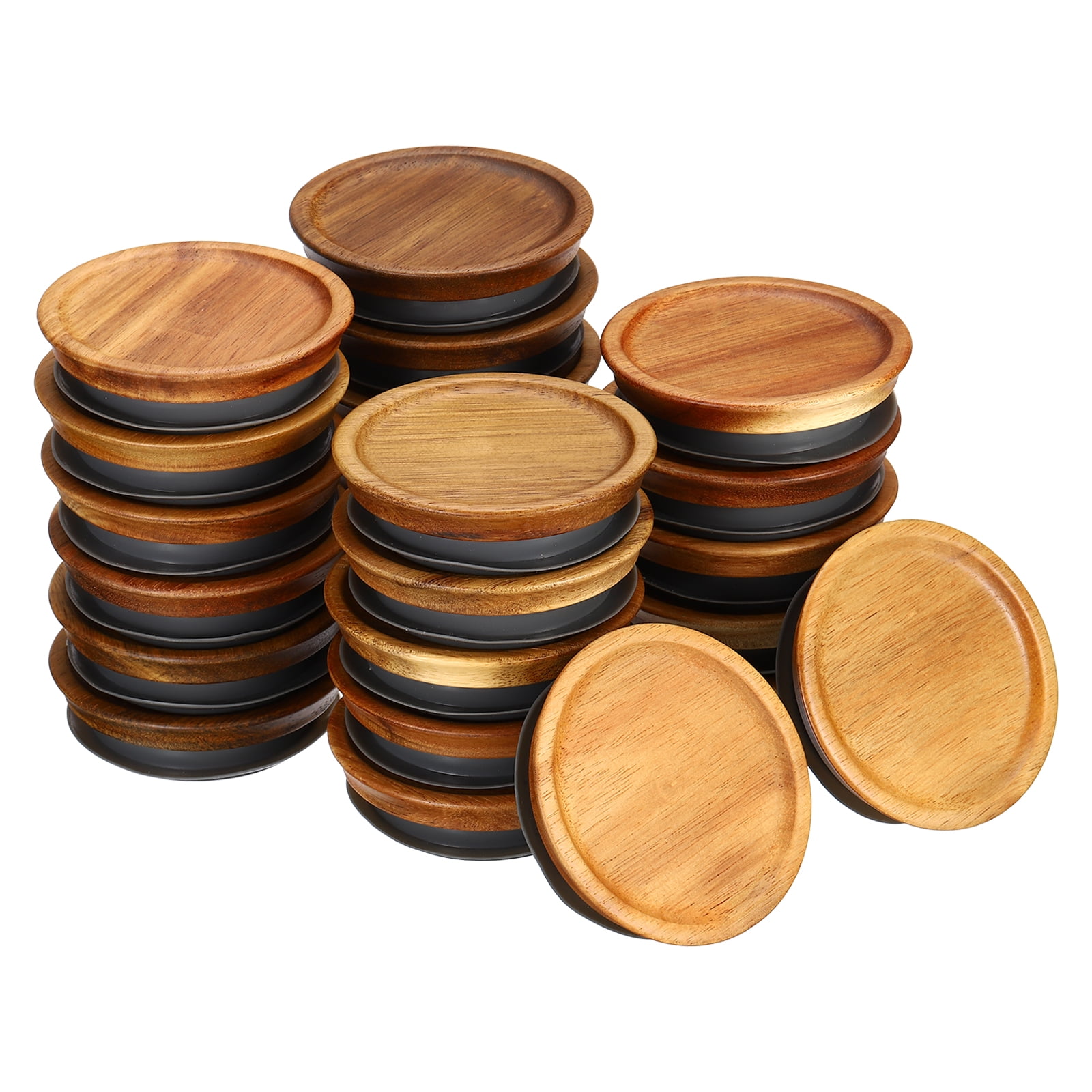 Regular Mouth Mason Jar Lids Wooden Storage Canning Jar Lids Ball Jars ...
