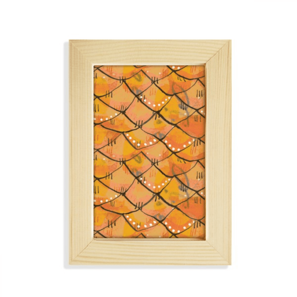 Regular Pattern Wood Strange Desktop Display Photo Frame Picture Art ...
