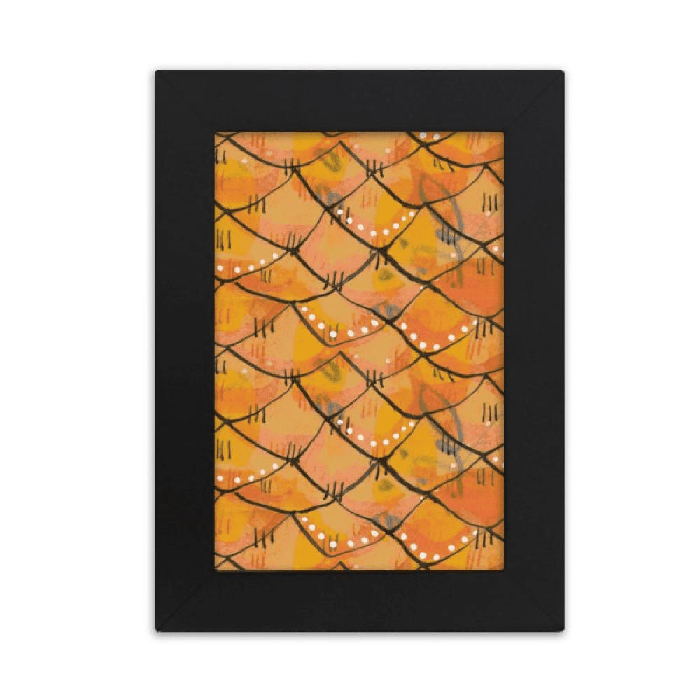 Regular Pattern Wood Strange Desktop Photo Frame Picture Display Art ...