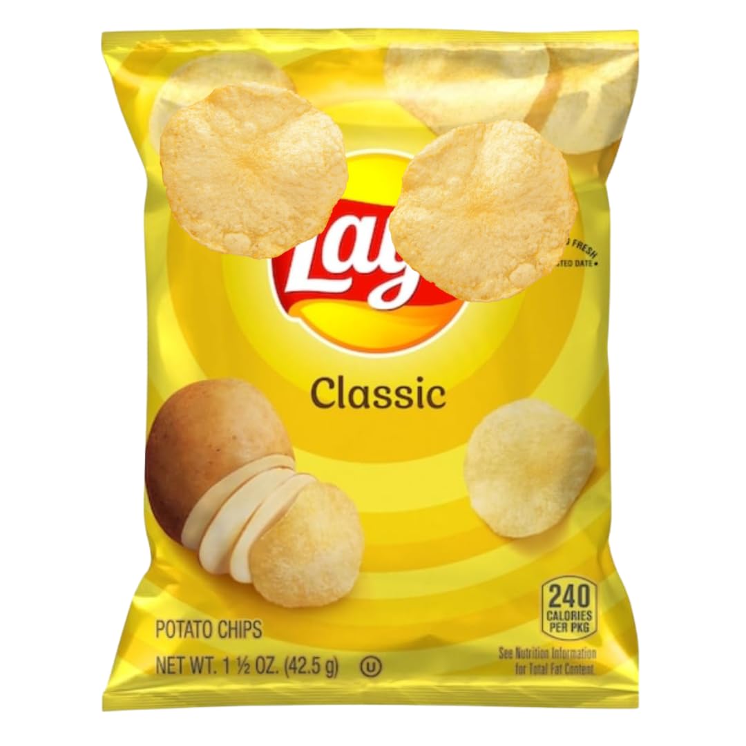Regular Potato Chips, 1.5 oz, (8 pack), - Walmart.com
