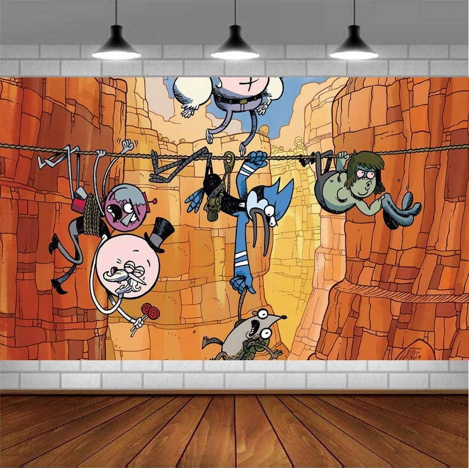 Regular Show Backdrop Banner Party Supplies Poster Movie Theme ...