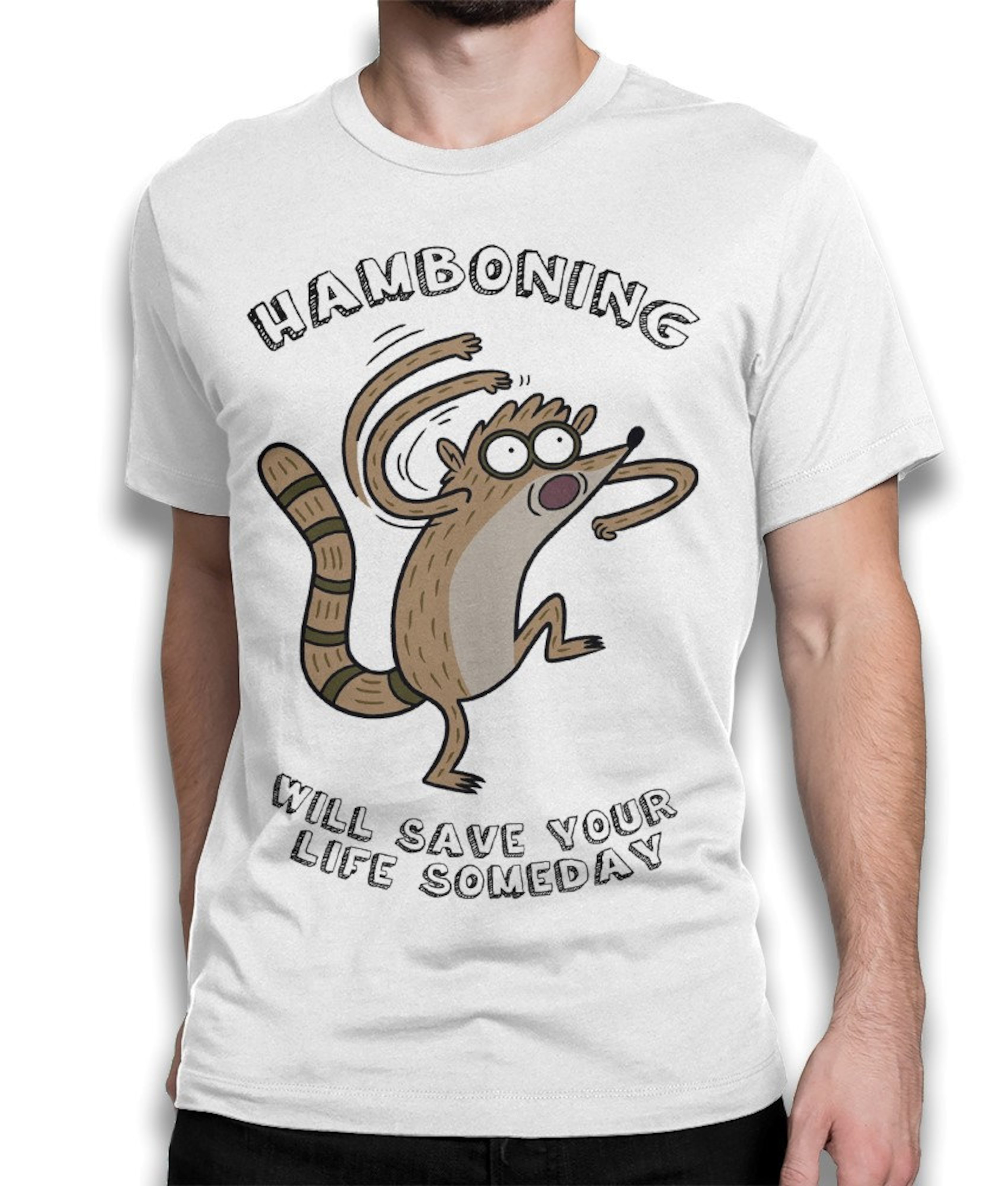 Regular Show Hamboning Rigby T-Shirt, Men's Women's Sizes (dmm-068 ...