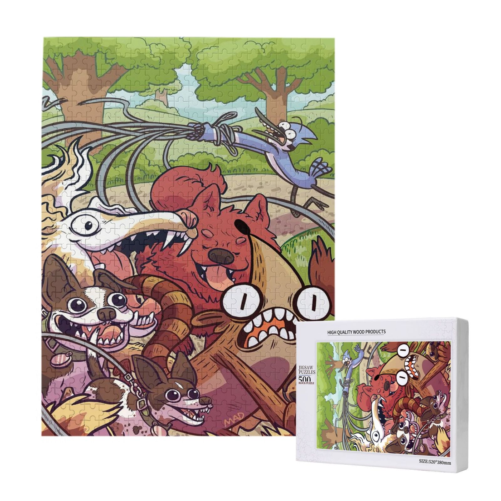 Regular Show Jigsaw Puzzle Interactive Brain Teaser Board Game for ...