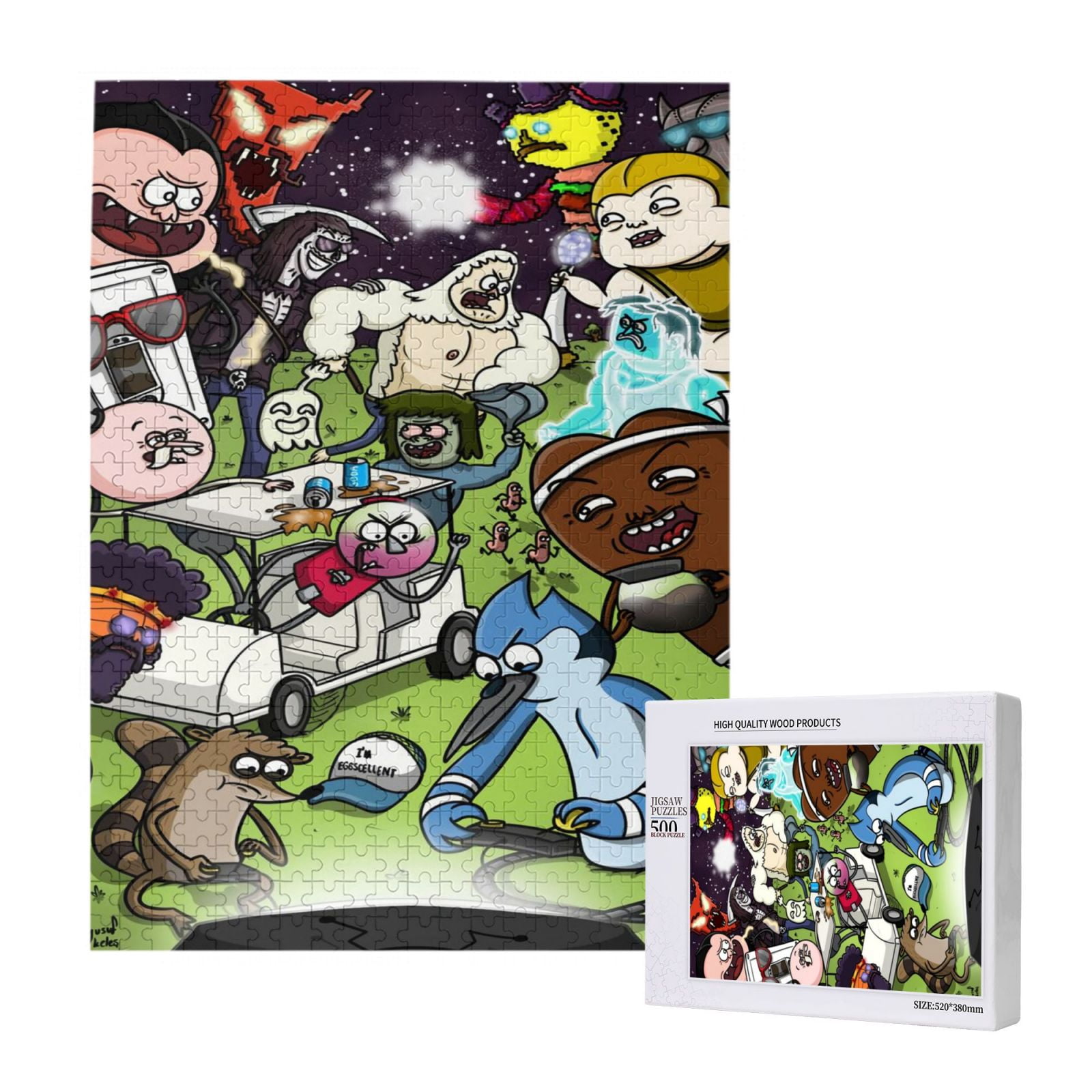 Regular Show Jigsaw Puzzle Interactive Brain Teaser Board Game for ...