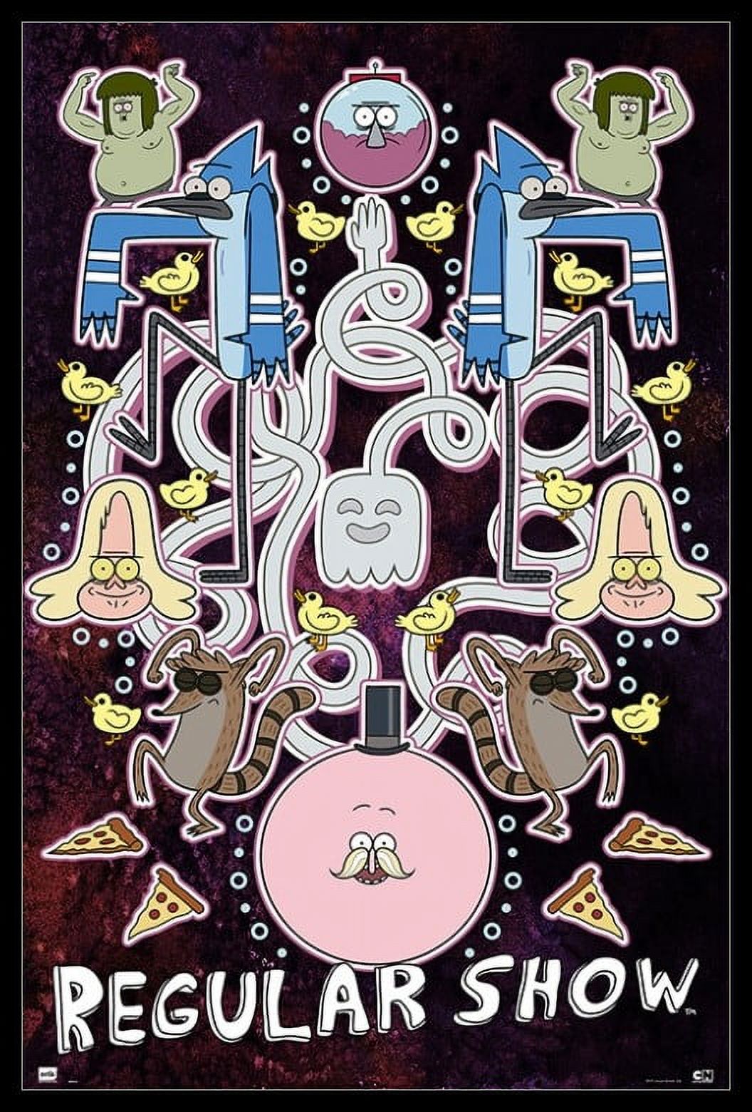 Regular Show Laminated & Framed Poster (24 x 36) - Walmart.com