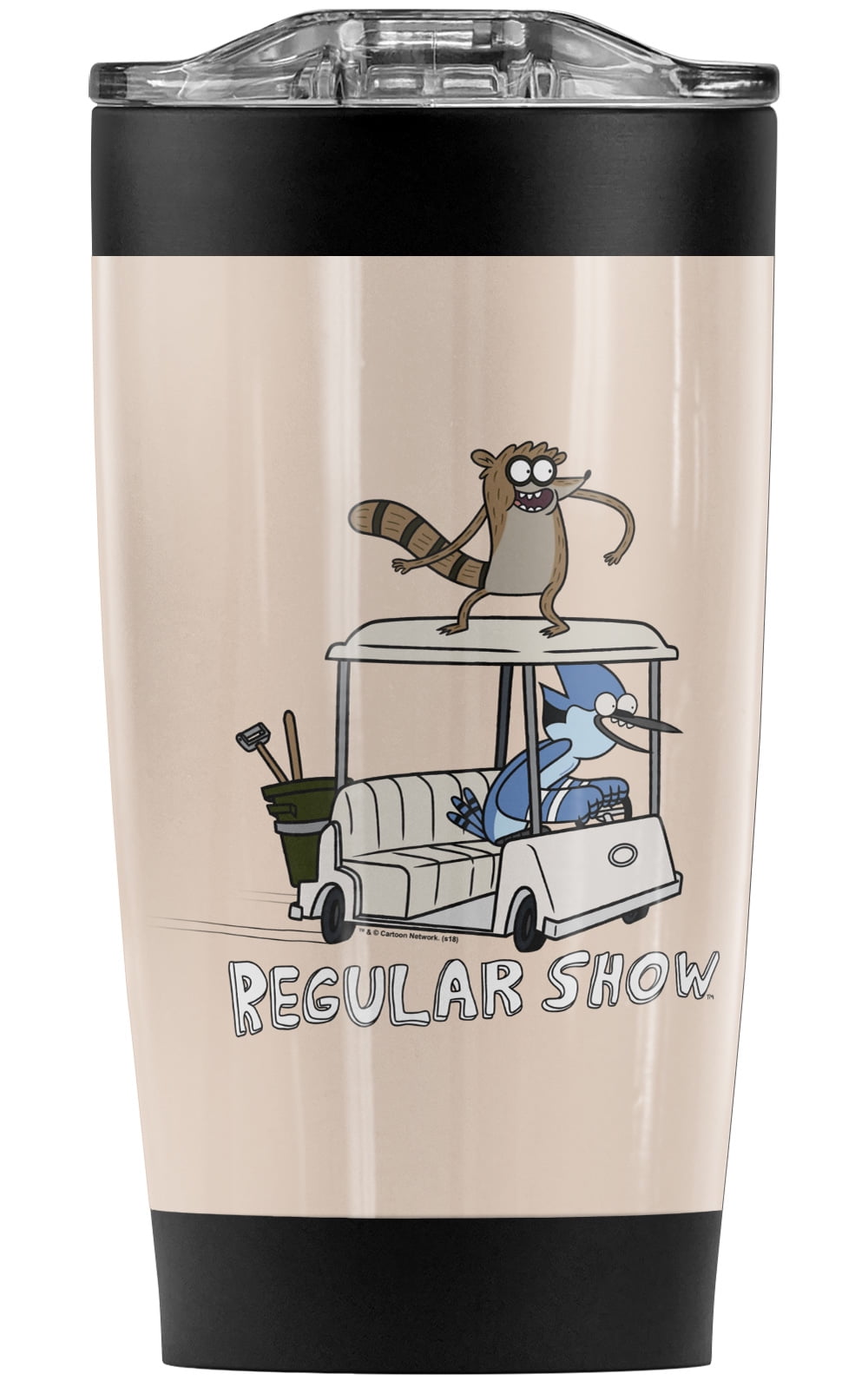 Regular Show/Mordecai And Rigby Golf Cart Stainless Steel Tumbler 20 oz ...
