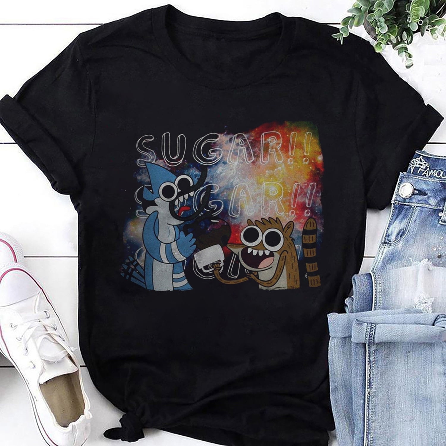 Regular Show Mordecai And Rigby Sugar T-Shirt, Regular Show Shirt Fan ...