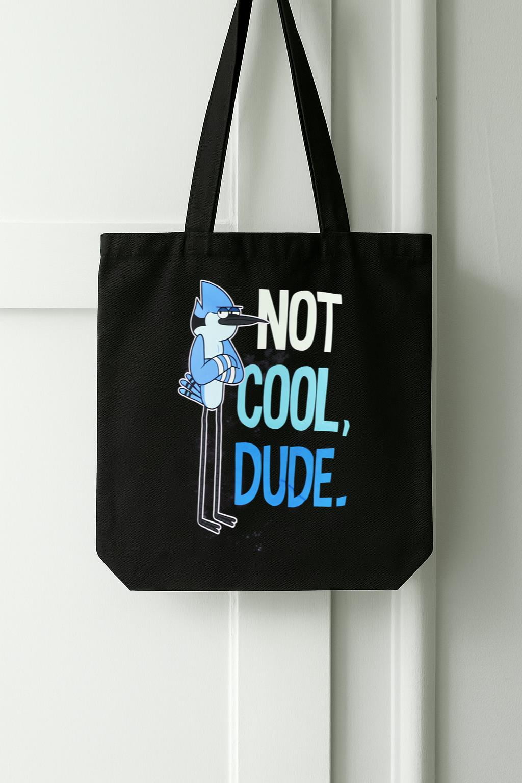 Regular Show Mordecai Not Cool Dude Tote Bag, Regular Show Bag Fan Gifts, Regular Show Vintage ...