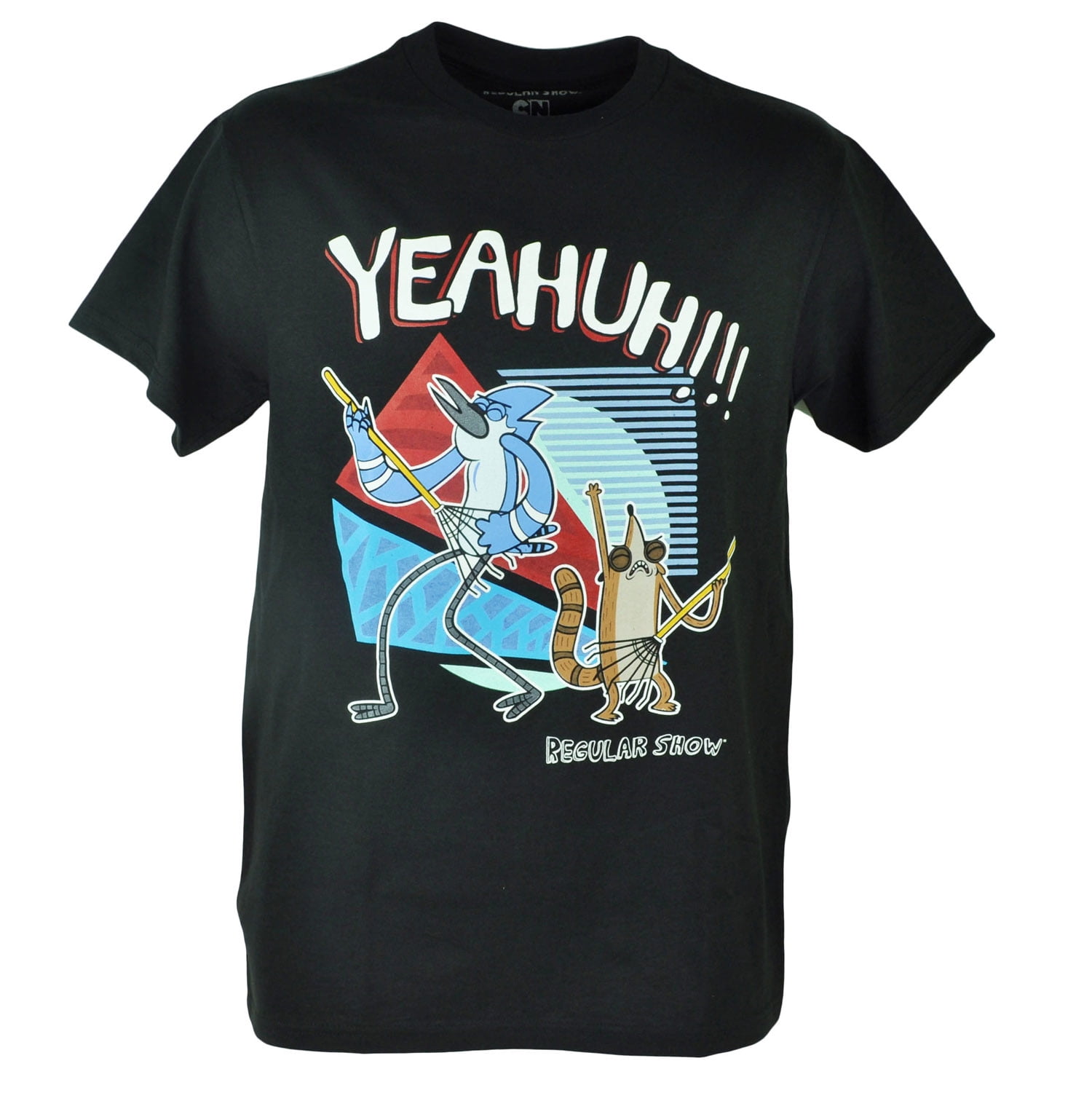 Regular Show Mordecai Rigby Rake Stars Black Tshirt Tee Medium ...