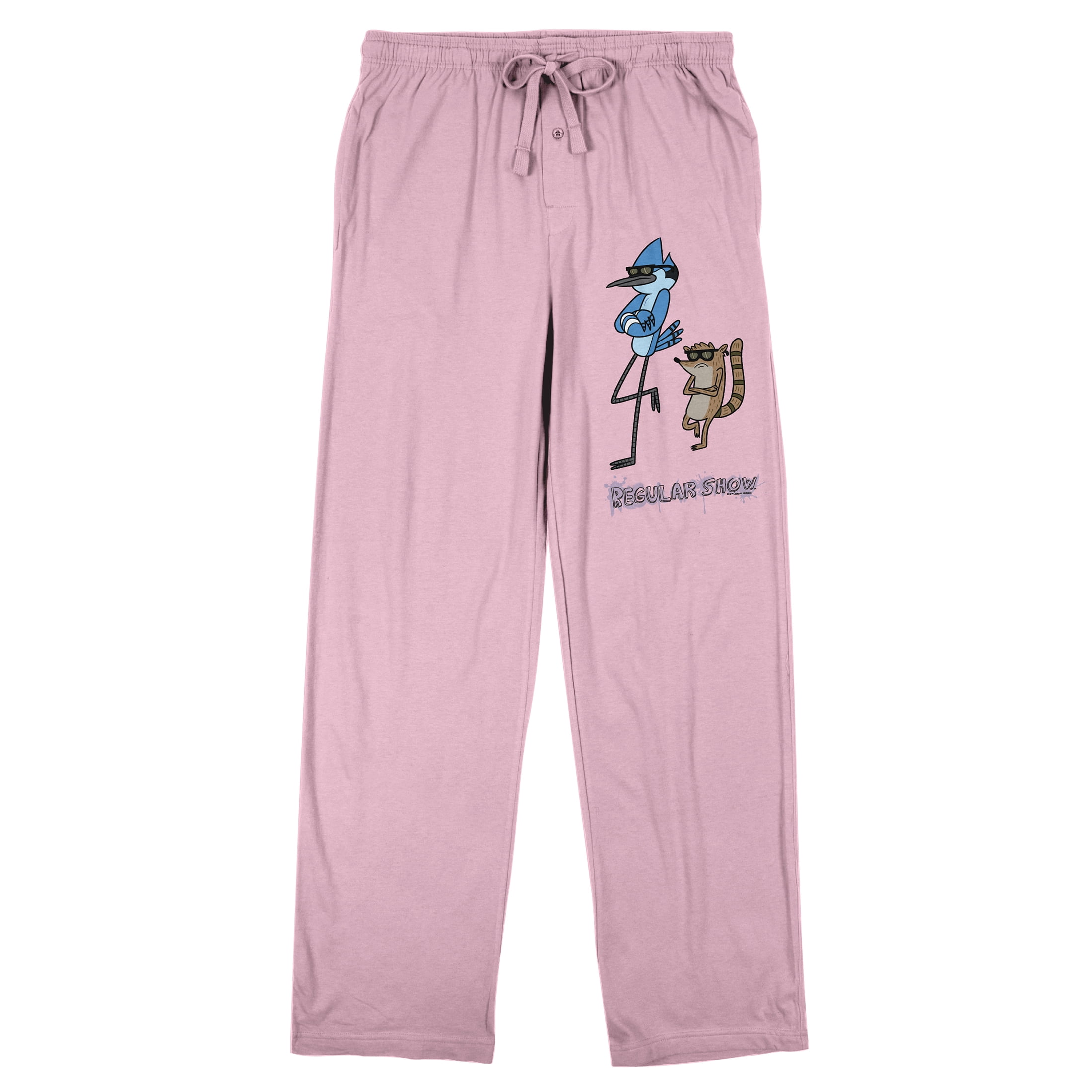Regular Show Mordecai & Rigby Women's Cradle Pink Sleep Pajama Pants-XS ...
