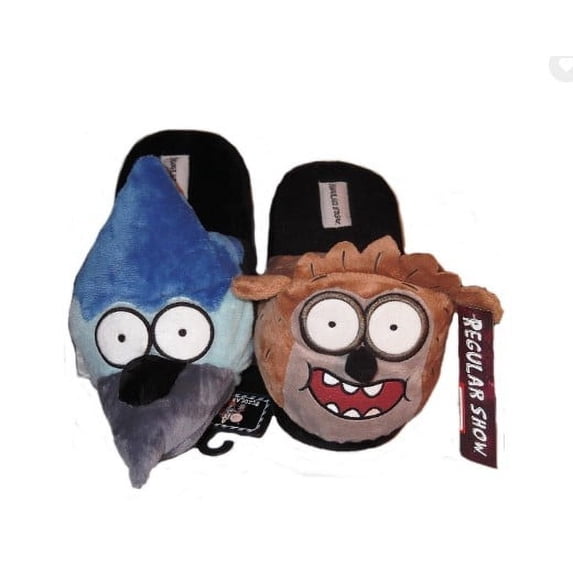 Regular Show Rigby & Mordecai Slippers Plush Slipper Size Small 5/6 ...
