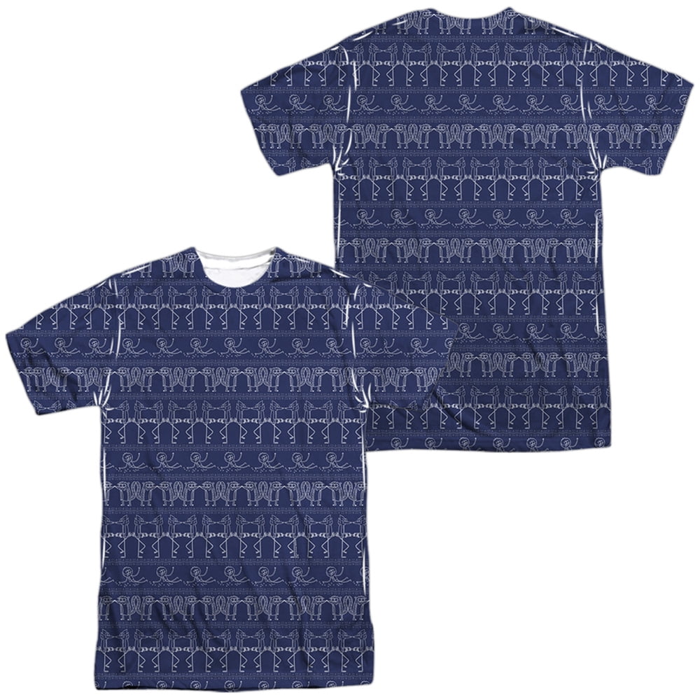 Regular Show Rs Pattern Unisex Adult Sublimated Costume T Shirt (Front ...