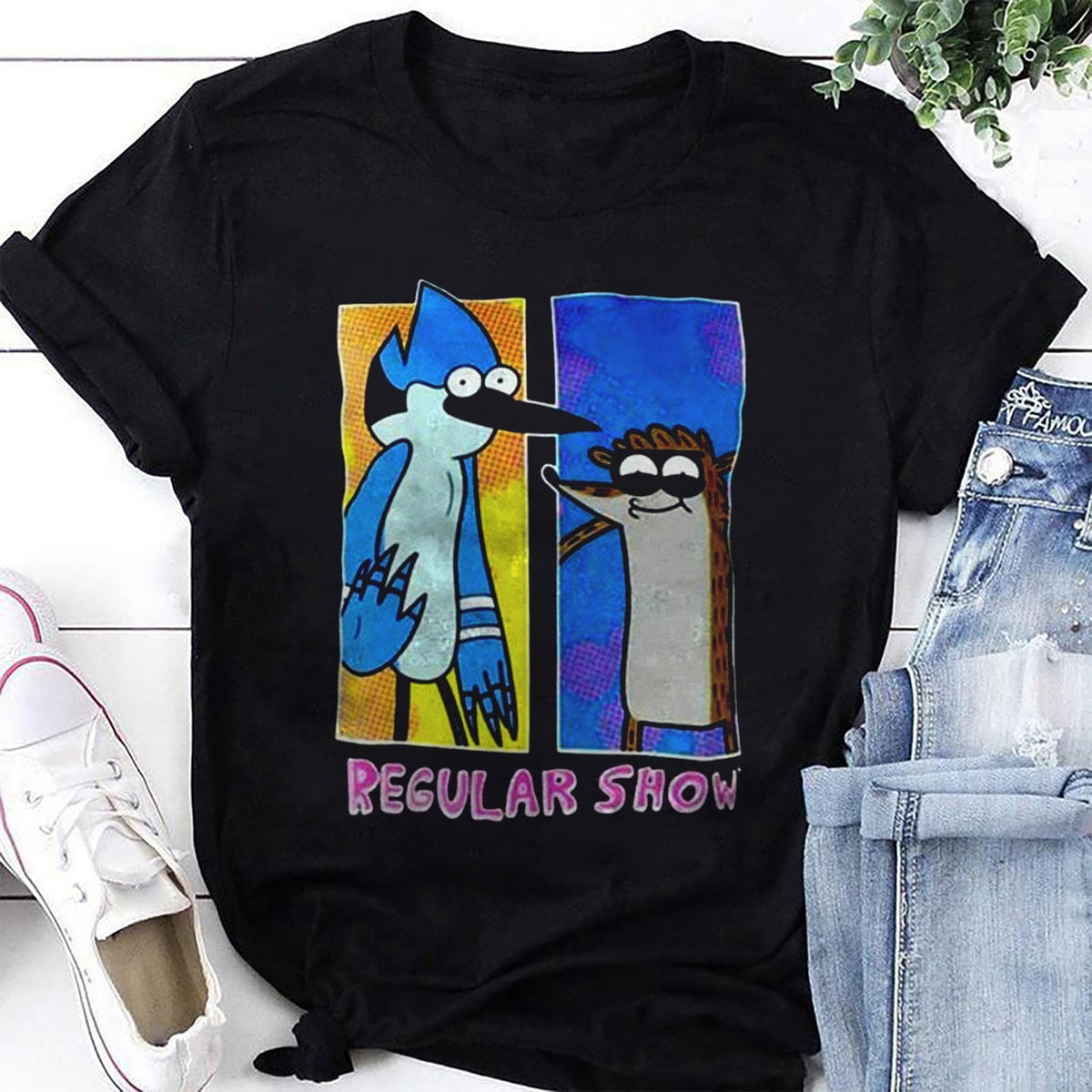 Regular Show Say Hi With Mordecai And Rigby T-Shirt, Regular Show Shirt ...