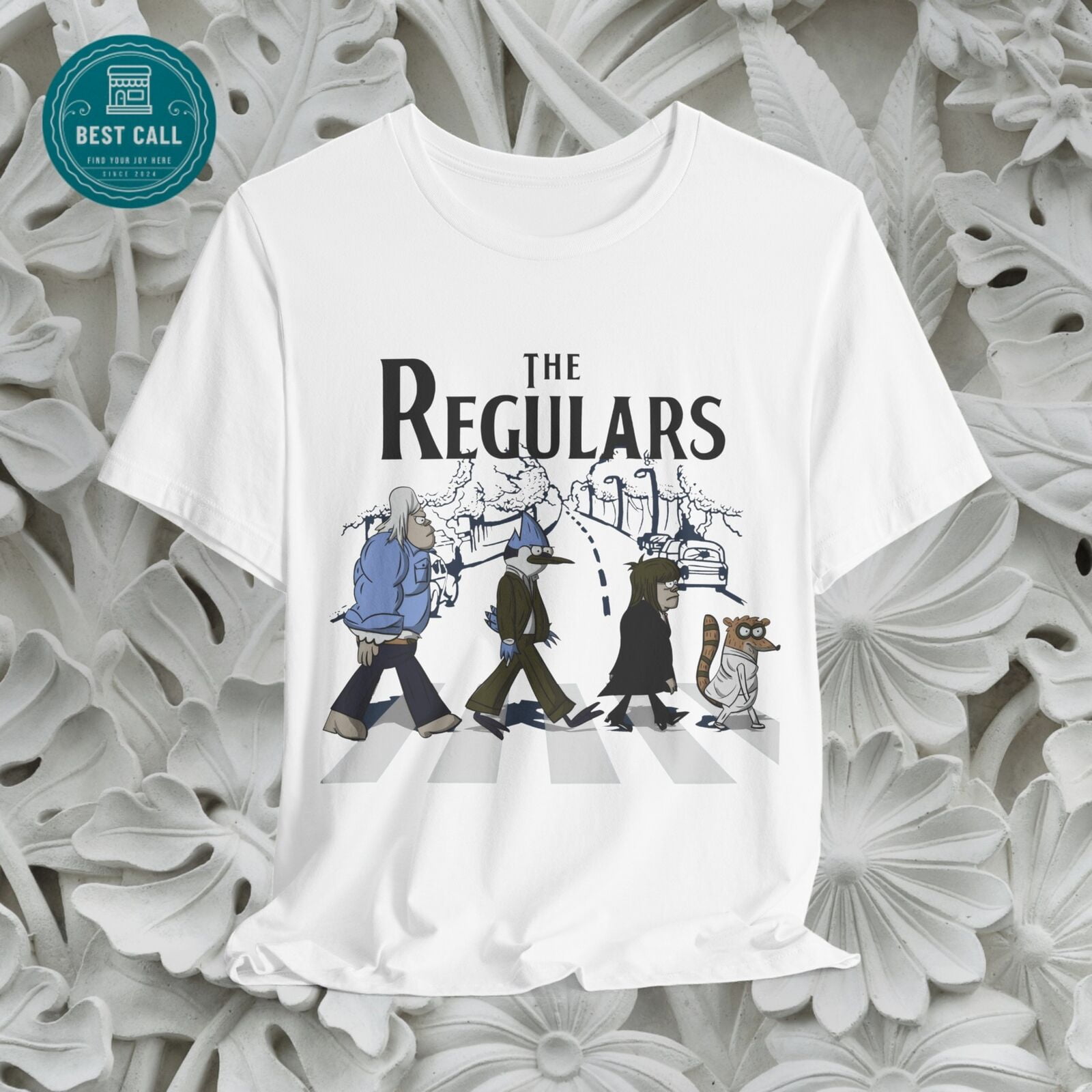 Regular Show T-shirt, The Beatles, Mordecai, Rigby, Benson, Mitch, Cartoon, TV - Walmart.com