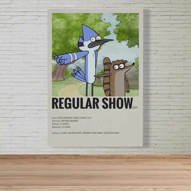 Regular Show Wall Art NO FRAMED POSTER, Home Decor, Vintage Art Print ...