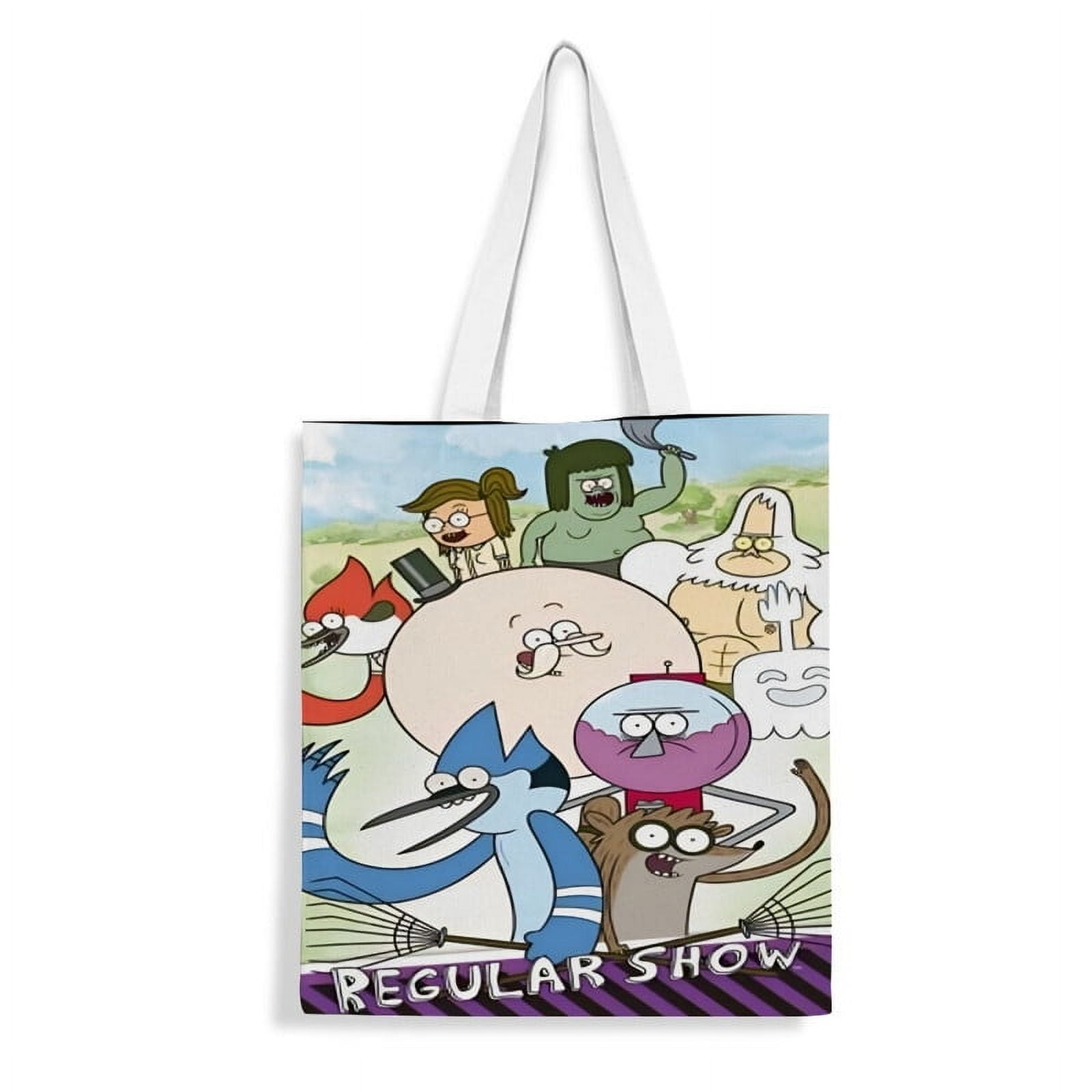Regular Show canvas Tote Bag for Women Aesthetic Cute Cat Shopping ...