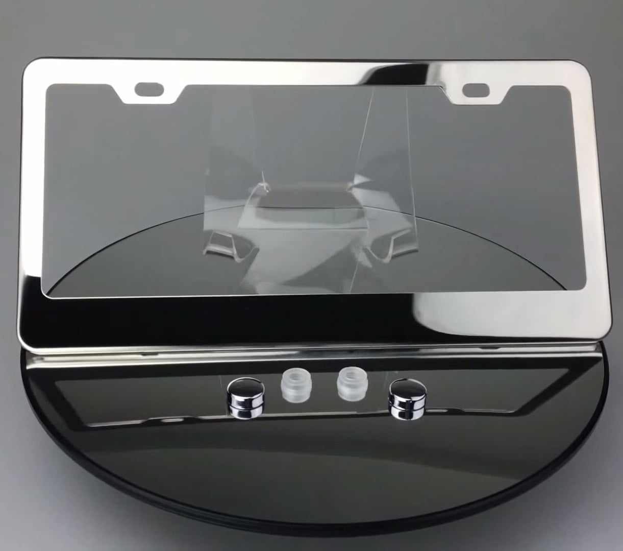 ITEZA Regular Style Polish Mirror T201 Stainless Steel License Plate ...
