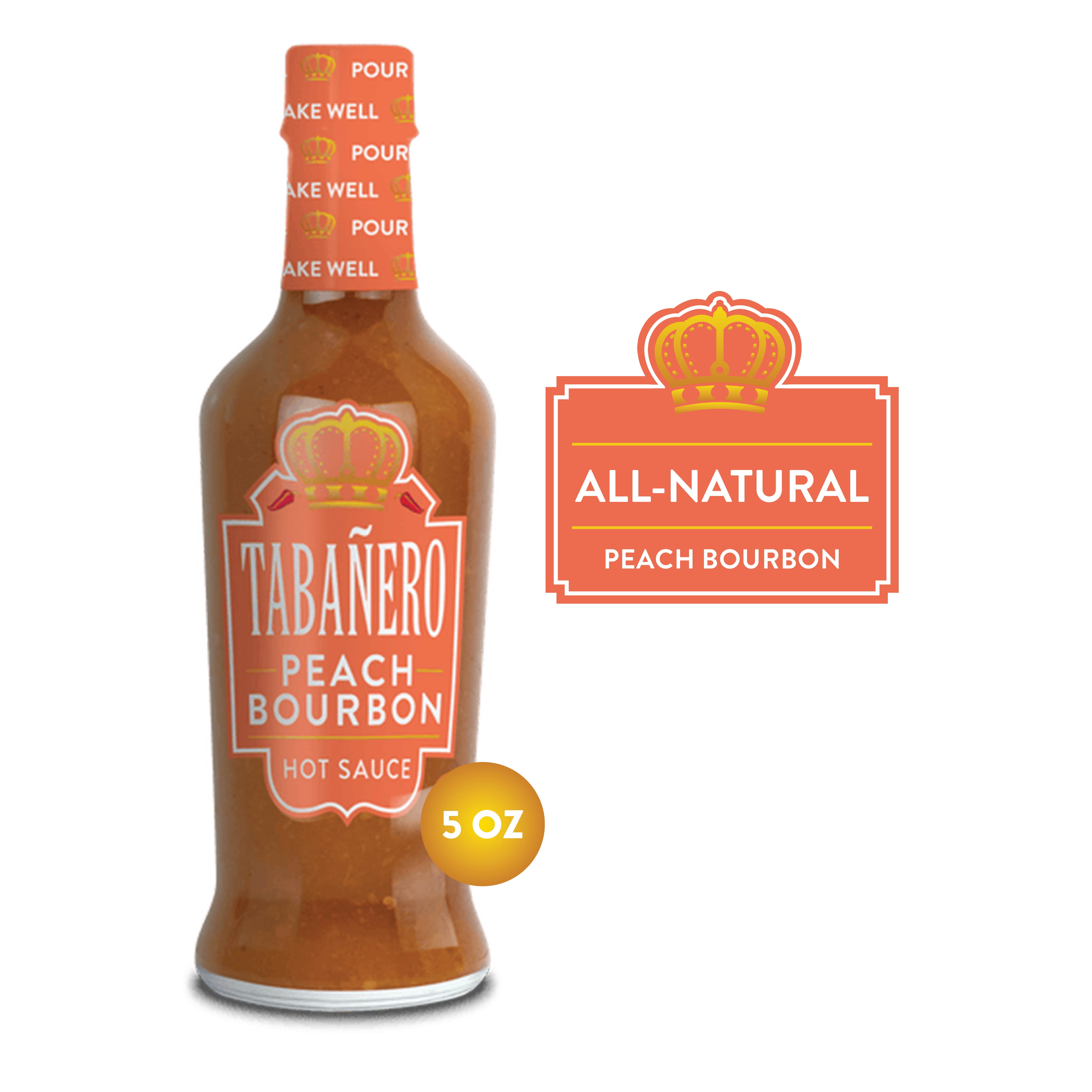 Tabanero Limited Edition Peach Bourbon Hot Sauce - Sweet, Tangy & Spicy ...