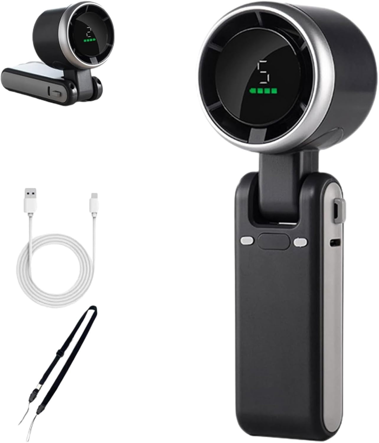 Regularlyk Portable Handheld Turbo Fan, 2025 Upgraded Foldable Mini ...