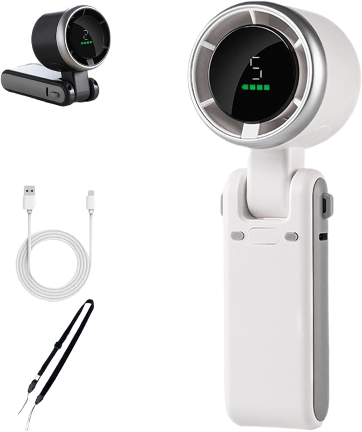 Regularlyk Portable Handheld Turbo Fan, 2025 Upgraded Foldable Mini ...