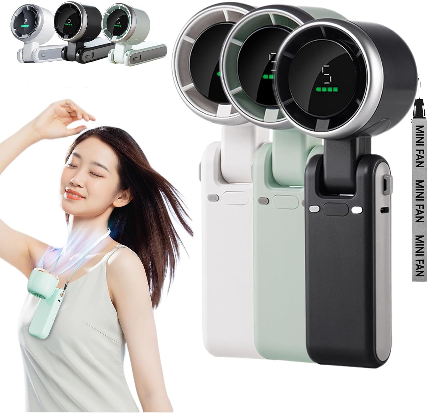 Regularlyk Portable Handheld Turbo Fan, 5 Gear Wind Portable Turbo Fan ...