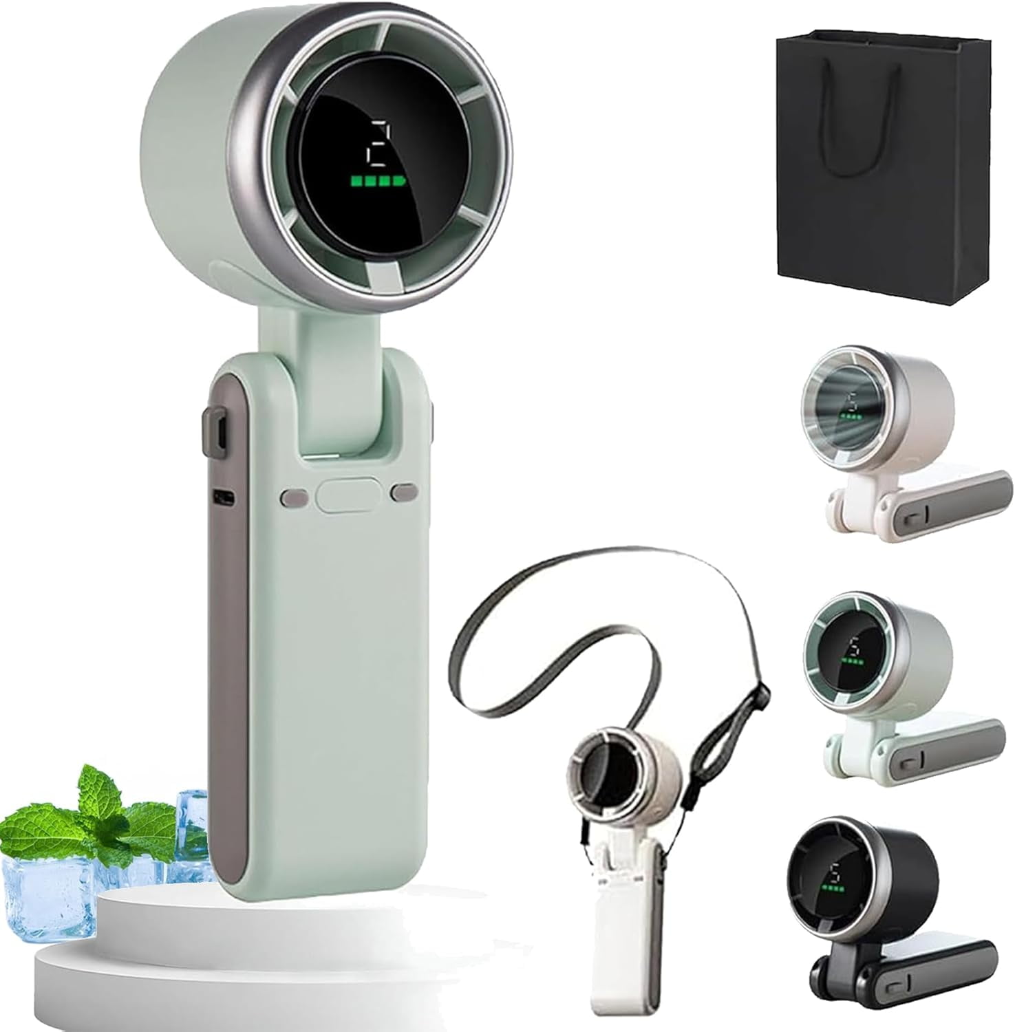 Regularlyk Portable Handheld Turbo Fan, Hand Folding High-Speed Turbine ...