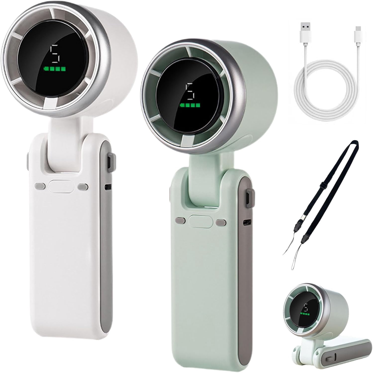 Regularlyk Portable Handheld Turbo Fan, Handheld Turbo Fan, 5 Gear ...
