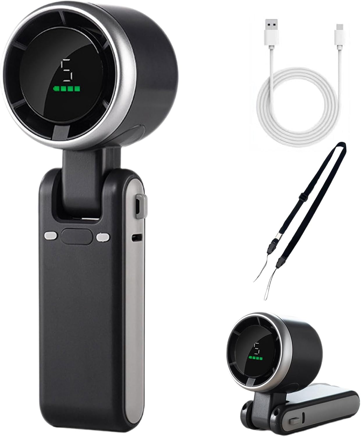 Regularlyk Portable Handheld Turbo Fan, N607 Handheld Turbo Fan, 5 Gear Portable Handhelds Fans ...