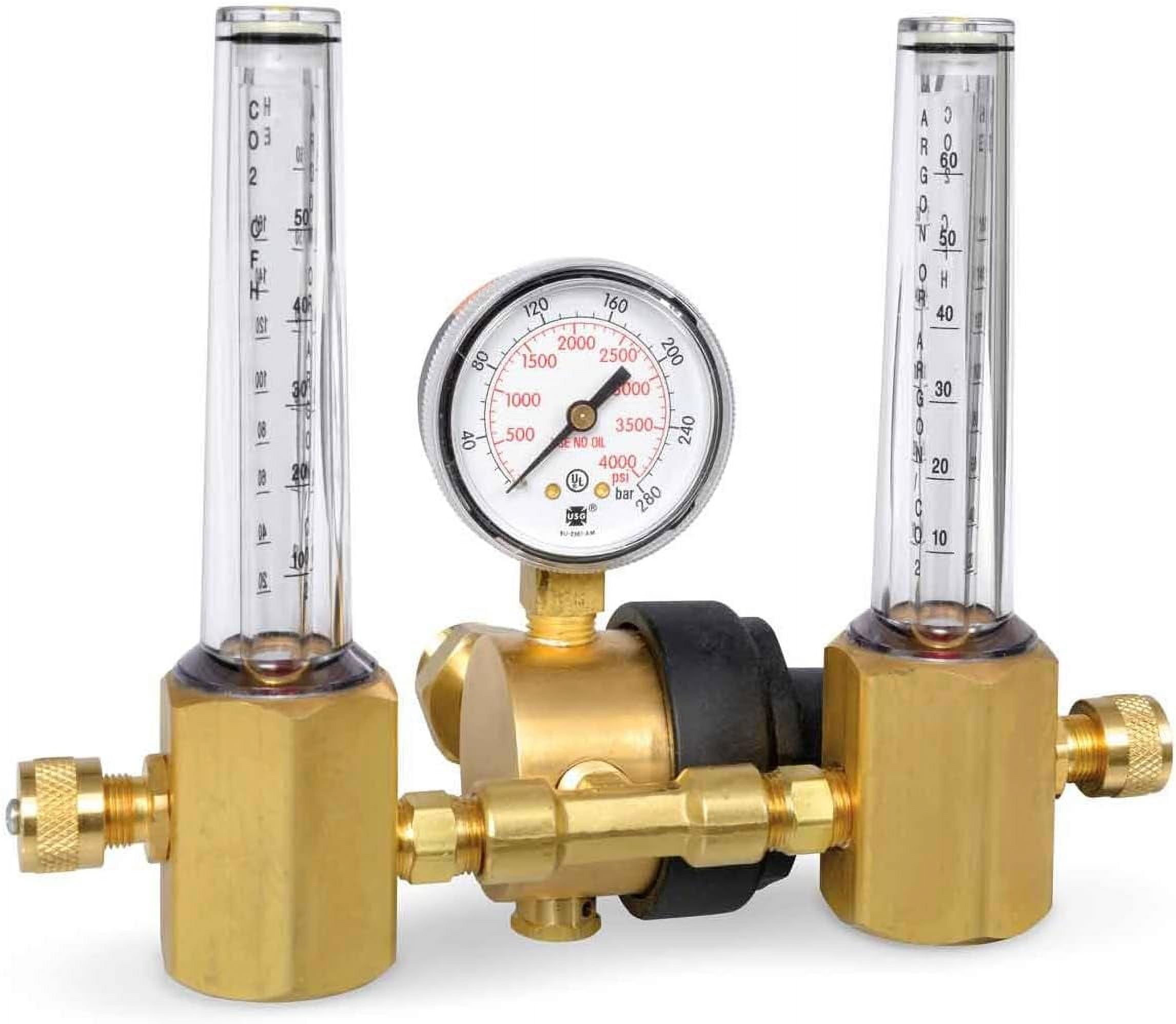 Regulator, Flowmeter, Dual, Multi-Scale, 50 PSI - Walmart.com