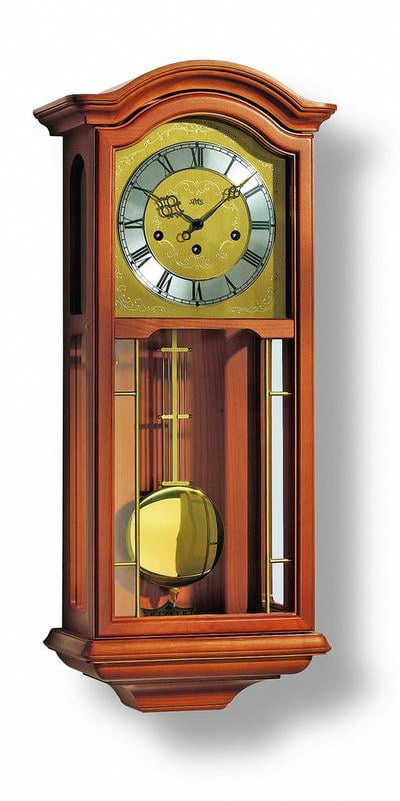 Regulator wall clock with brass dial, 14 day running time from AMS ...