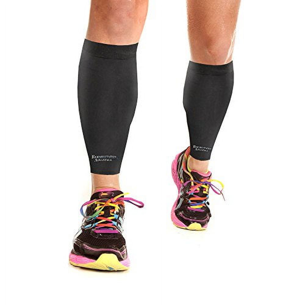Rehabilitation Advantage Copper Infused Calf & Shin Compression Sleeves ...